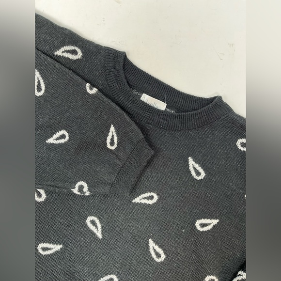 Viyella | Sweaters | Vintage Viyella Black And White Knit Turtleneck ...